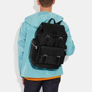Coach | Bags | Nwt Coach Outlet Sprint Backpack In Signature Jacquard ...